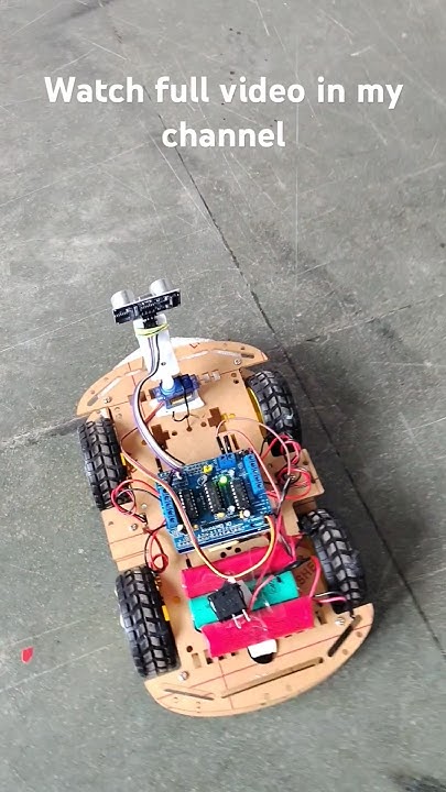 Arduino Uno obstacles avoiding car #arduino #robotics #rc #project #trendingshorts #viralvideo # ...