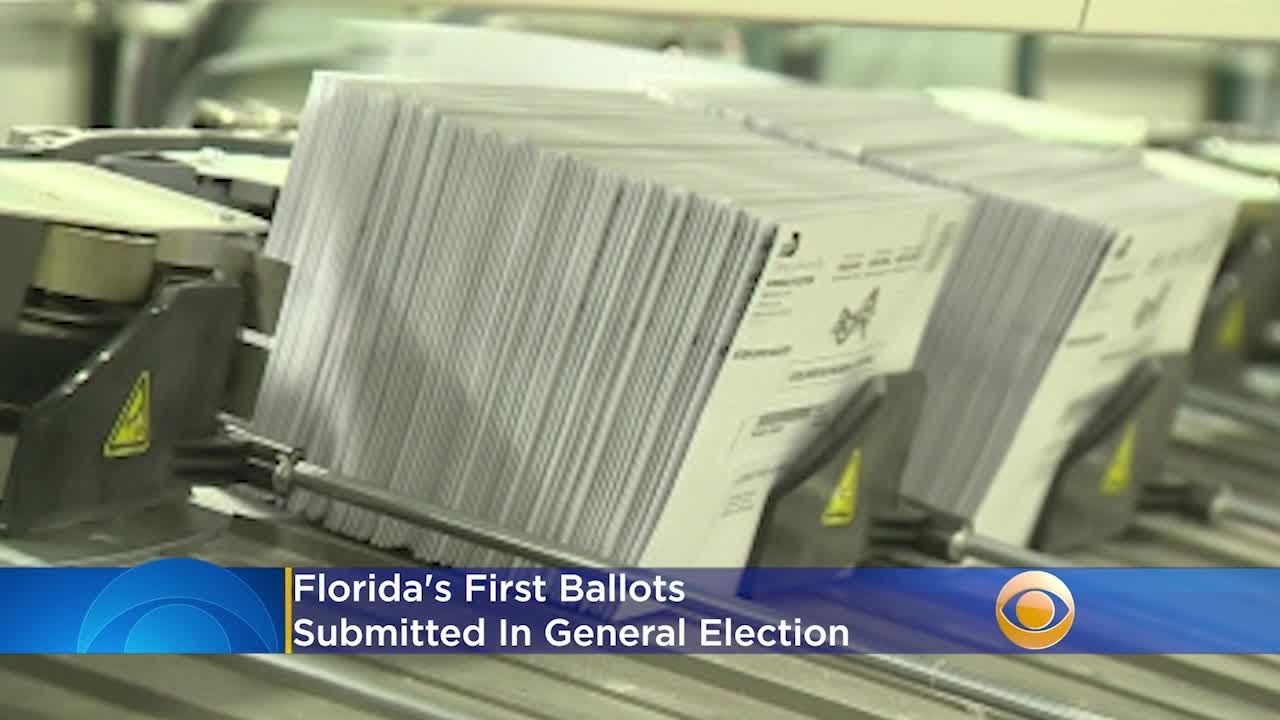 Florida's First Ballots Submitted In General Election - YouTube