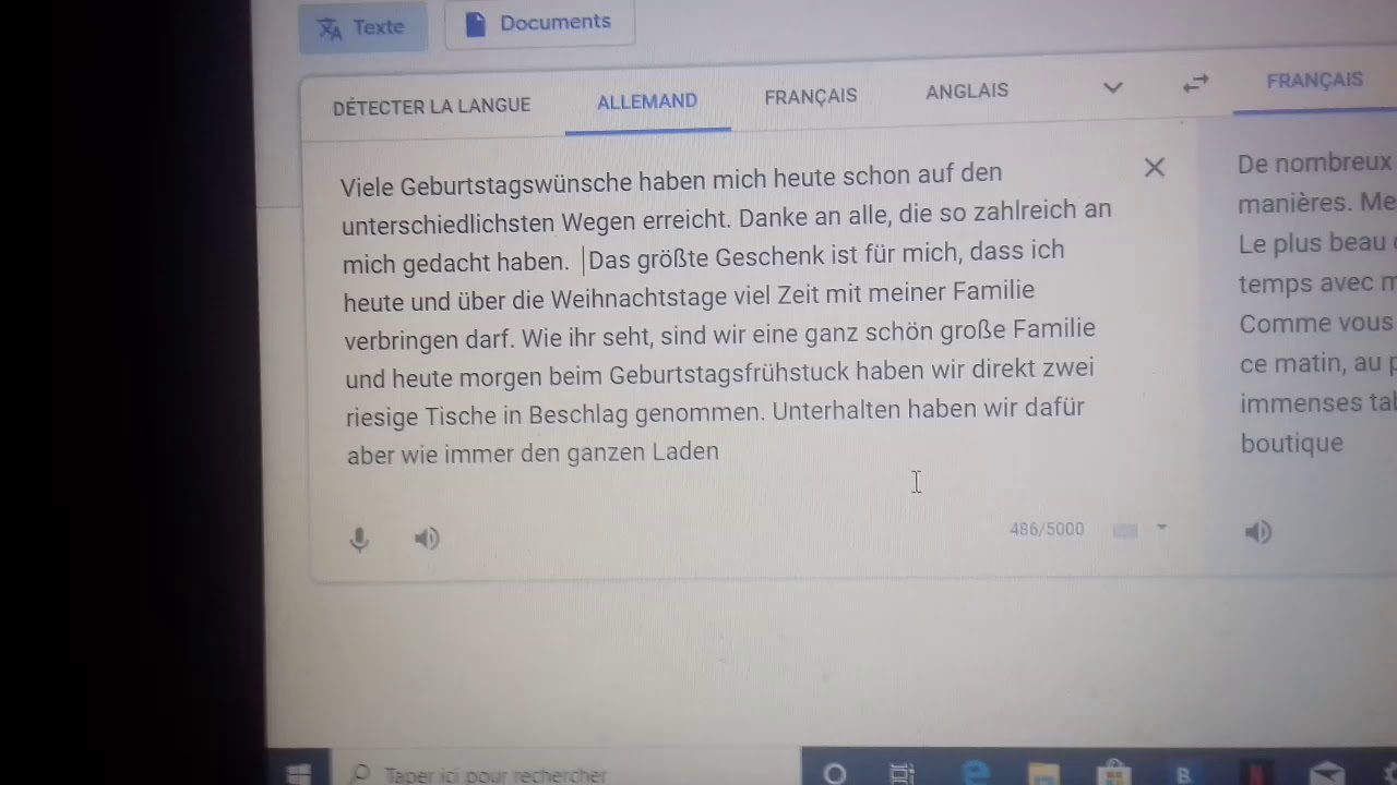 Je lis un texte en Allemand - YouTube