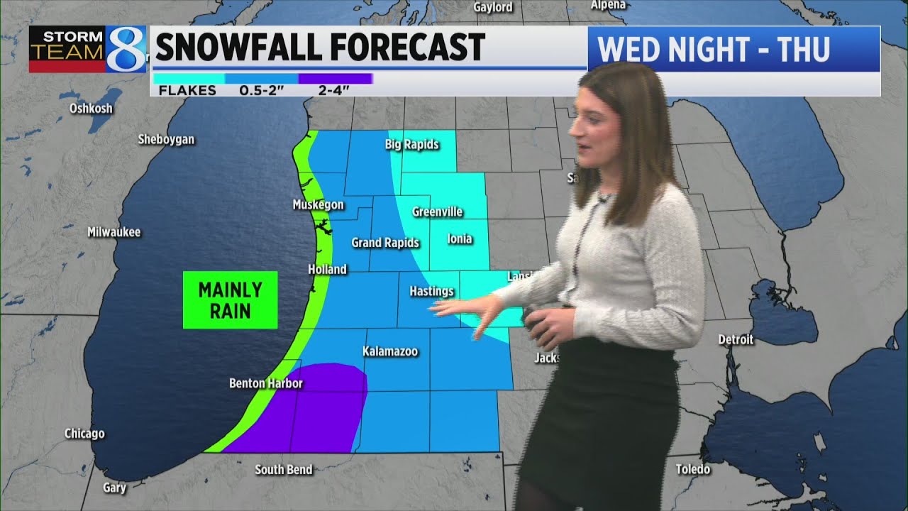 West Michigan's first snowfall: When, where, how much - YouTube