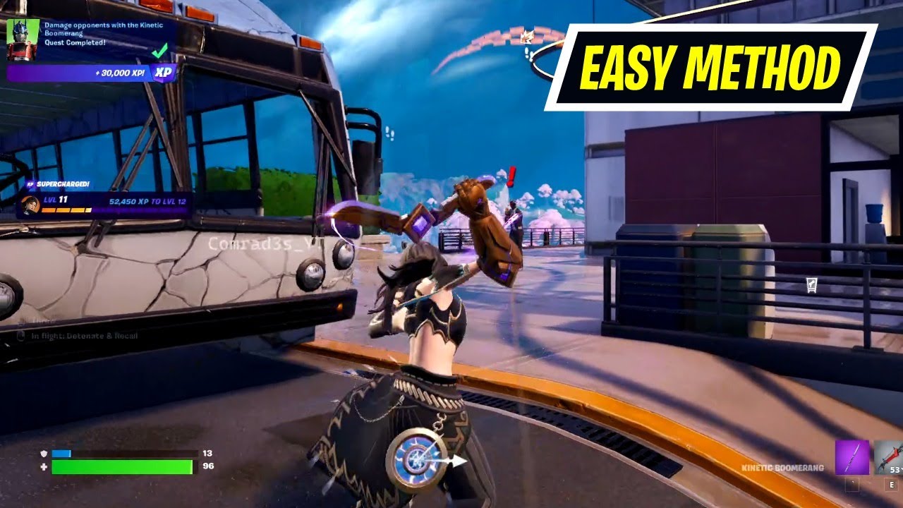 How to EASILY Damage opponents with the Kinetic Boomerang Fortnite ...