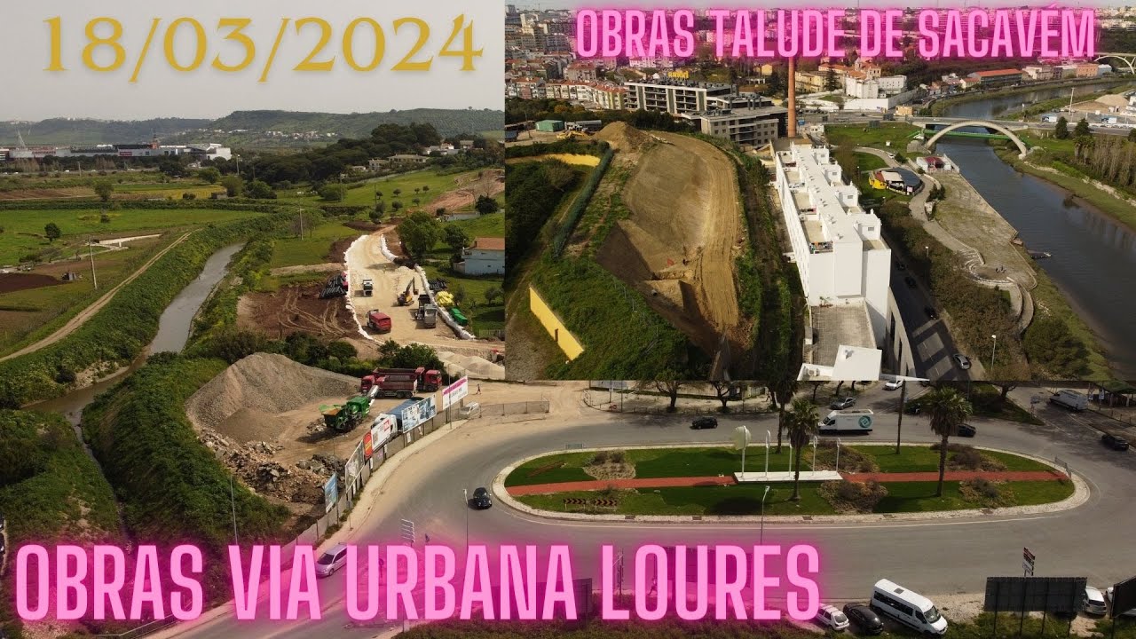 Obras Via Urbana Loures e Talude de Sacavém - YouTube