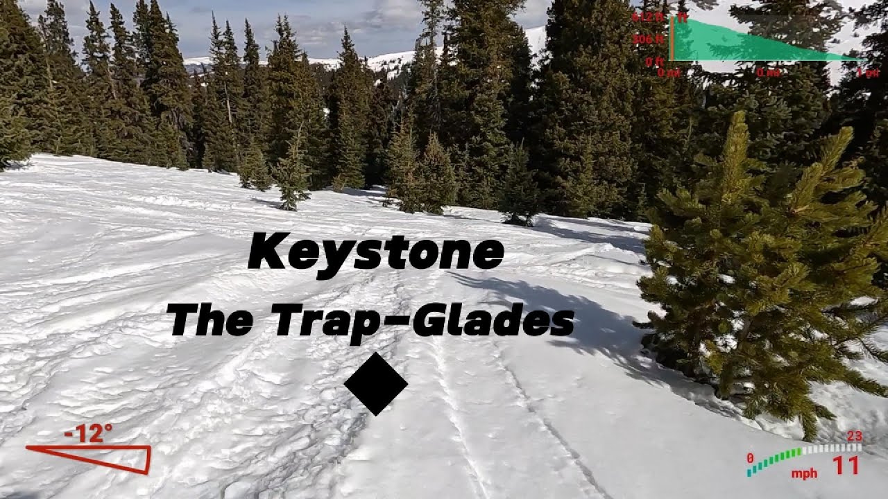 Keystone Resort -The Trap - Black Diamond Glades Ski Trail #keystone # ...