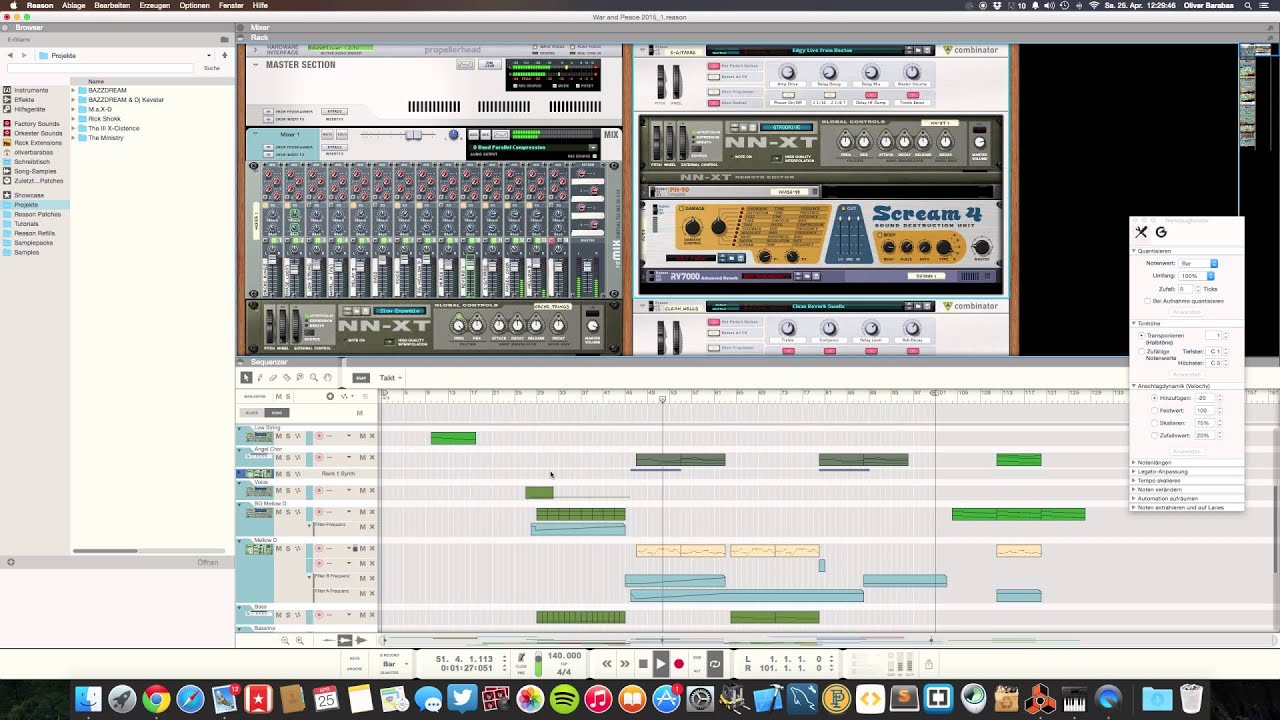 War and Peace (Demo) – made with Reason8 - YouTube