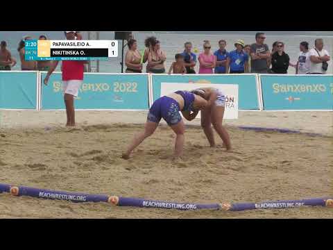 Round 2 Women's BW - 70 kg: A. PAPAVASILEIO (GRE) v. O. NIKITINSKA (UKR)