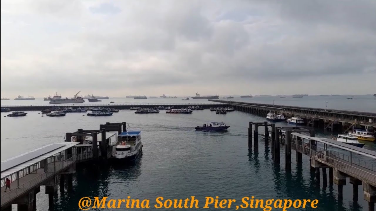 Overlooking view at Marina South Pier,Singapore - YouTube