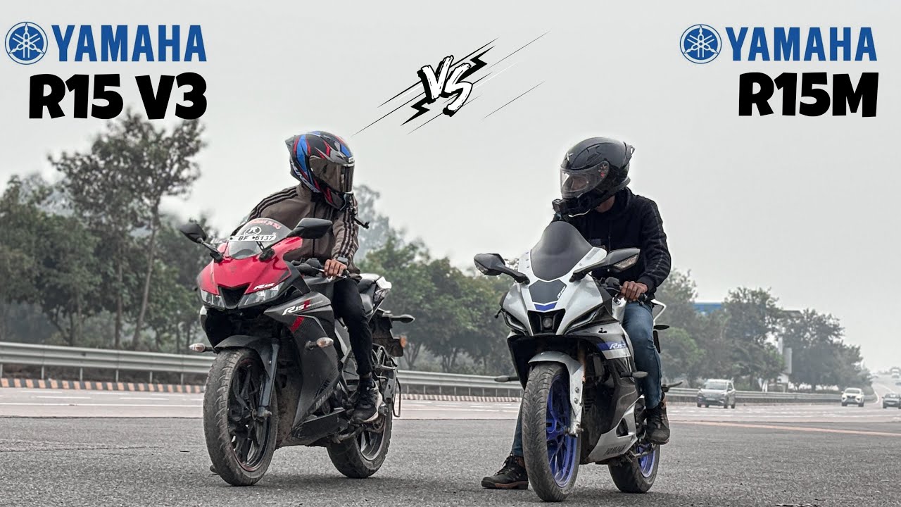 Yamaha R15v3 vs Yamaha R15M || DRAG RACE - YouTube