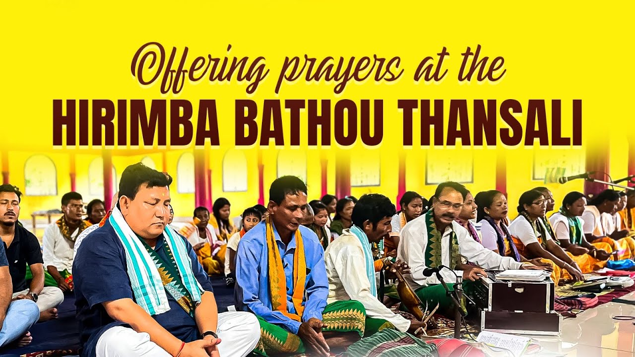 Offered prayers at the revered Hirimba Bathou Thansali in Khoirabari ...