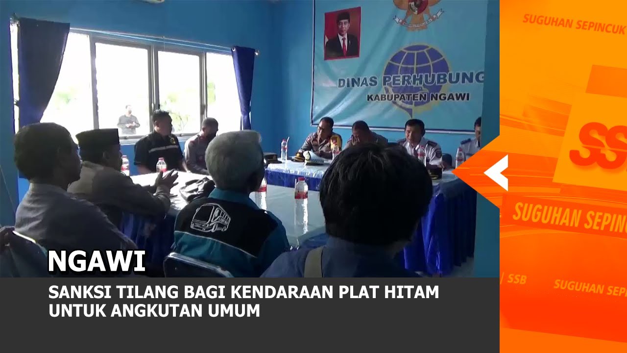 NGAWI - Sanksi Tilang Bagi Kendaraan Plat Hitam Untuk Angkutan Umum ...