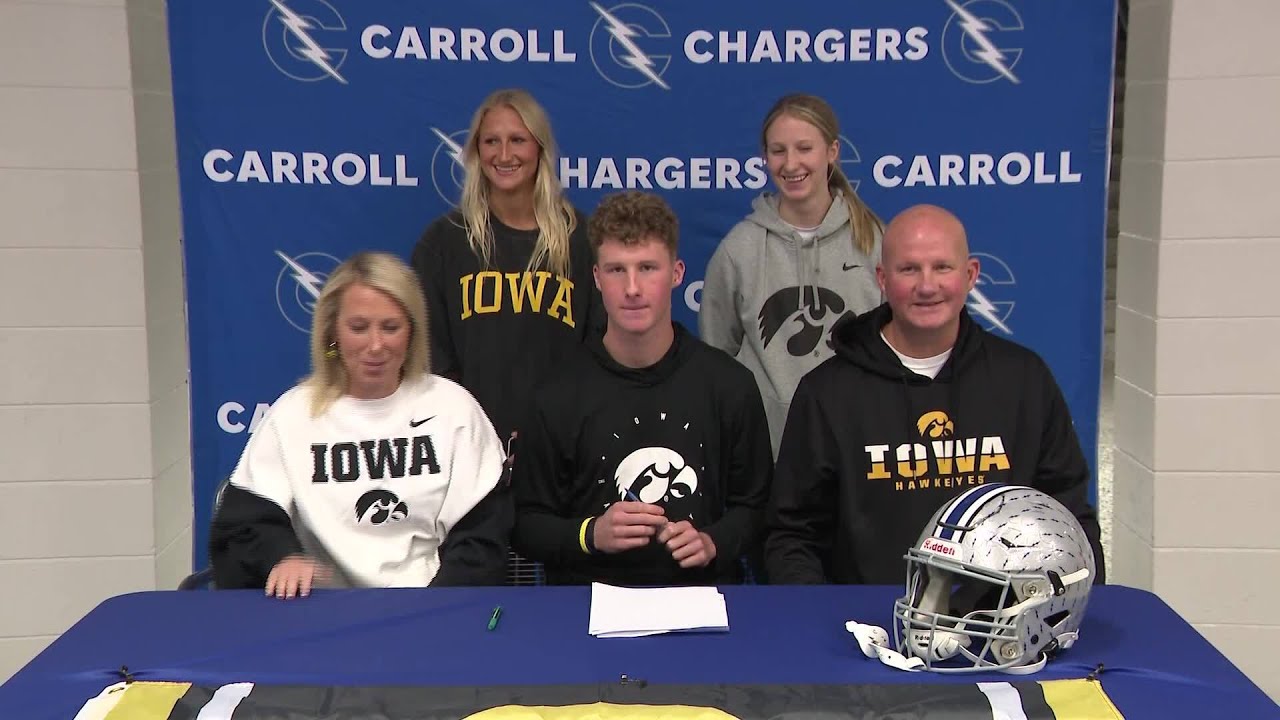 Carroll quarterback Jimmy Sullivan full interview on signing with Iowa ...