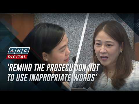 Defense objects to prosecution's use of 'scam' in VP Sara impeachment trial | ANC