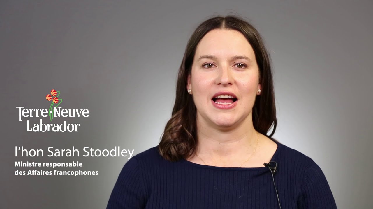 Message de l'honorable Sarah Stoodley, ministre responsable des ...