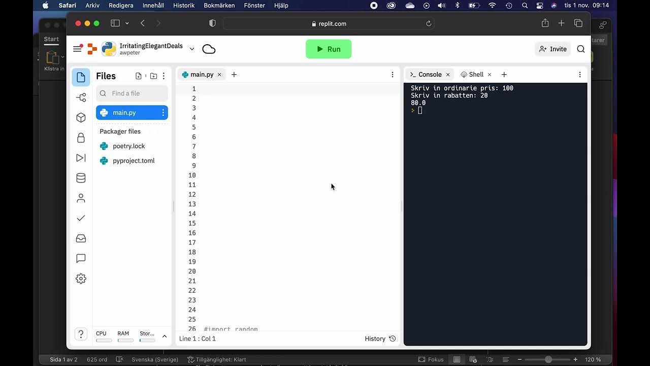 Programmering 1 - Övningar Grunderna - YouTube