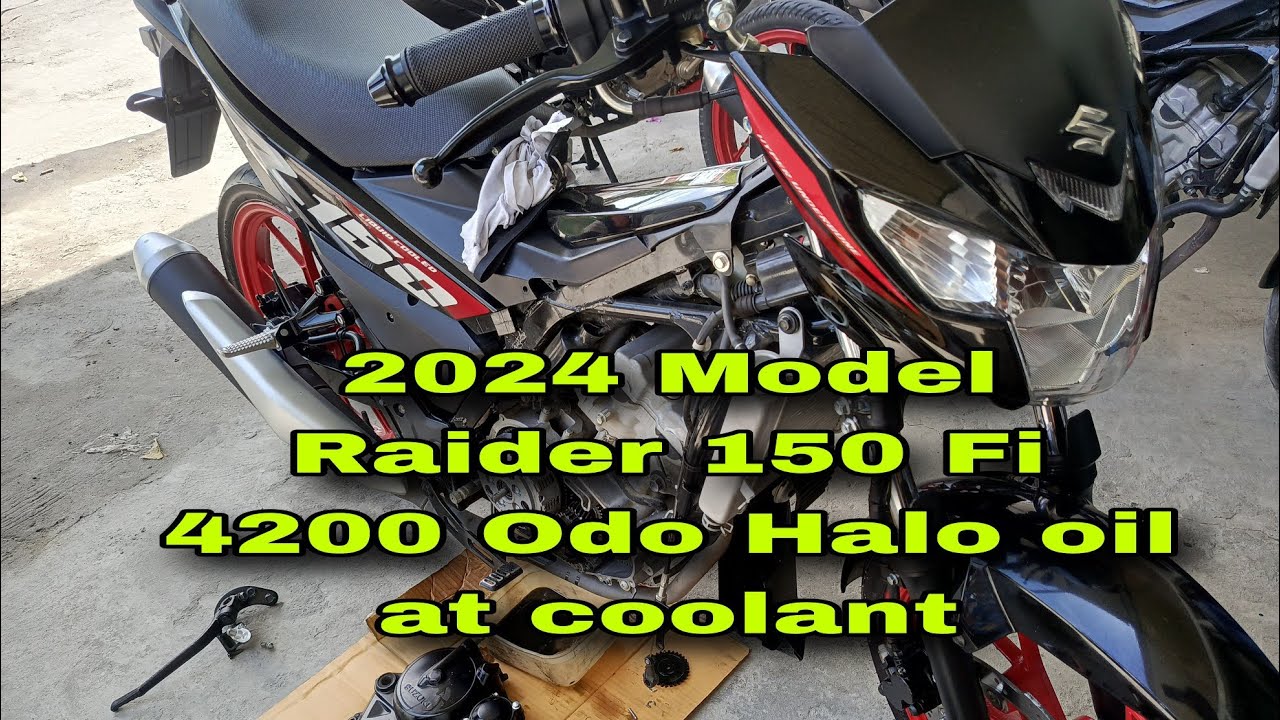 2024 Model Raider 150 Fi 4200 Odo Halo oil at coolant - YouTube
