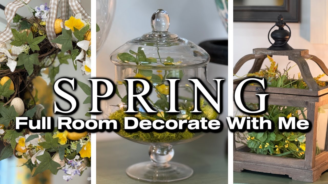FINALLY ADDING REAL POPS OF COLOR | SPRING DECORATING - YouTube