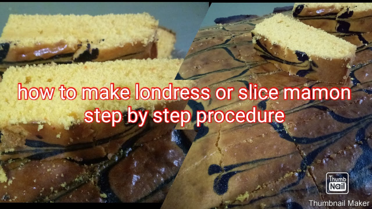 how to make londress or slice mamon.step by step procedure - YouTube