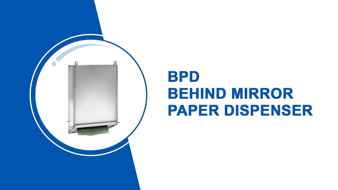 How to Install BPD Behind Mirror Paper Dispenser - YouTube