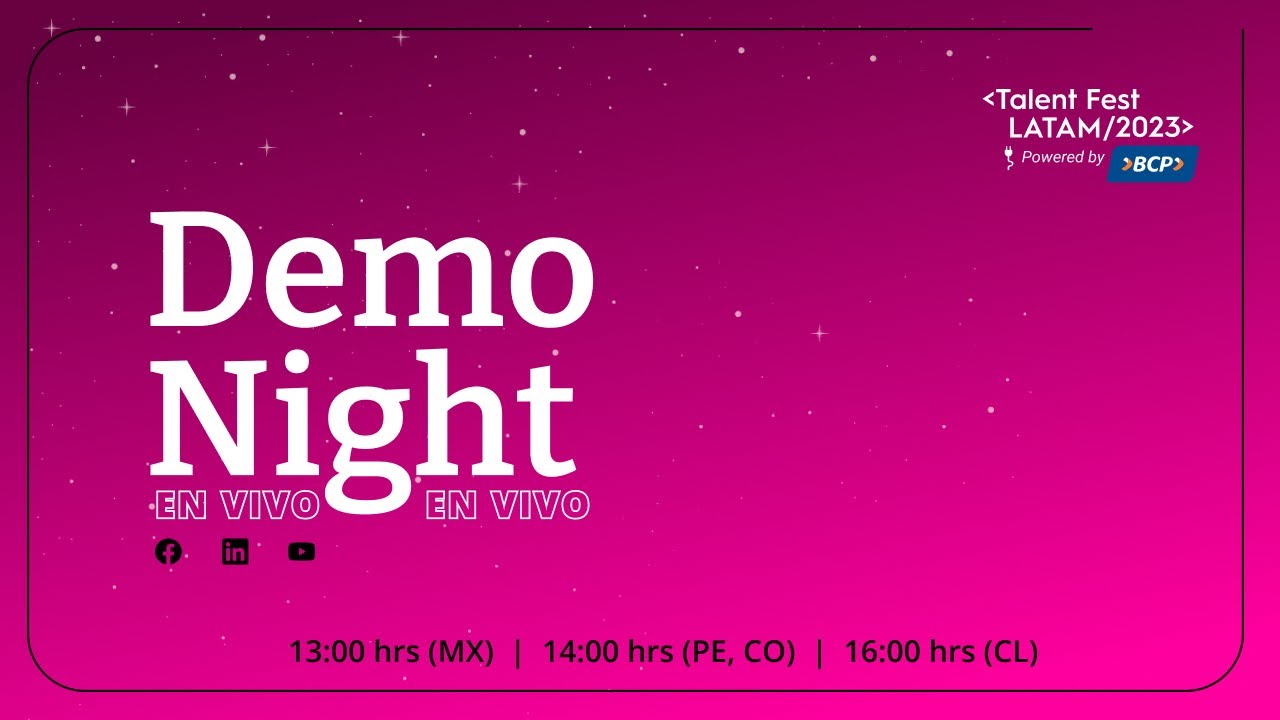 🎉 Demo Night 🎉 Talent Fest Latam 2023 - YouTube