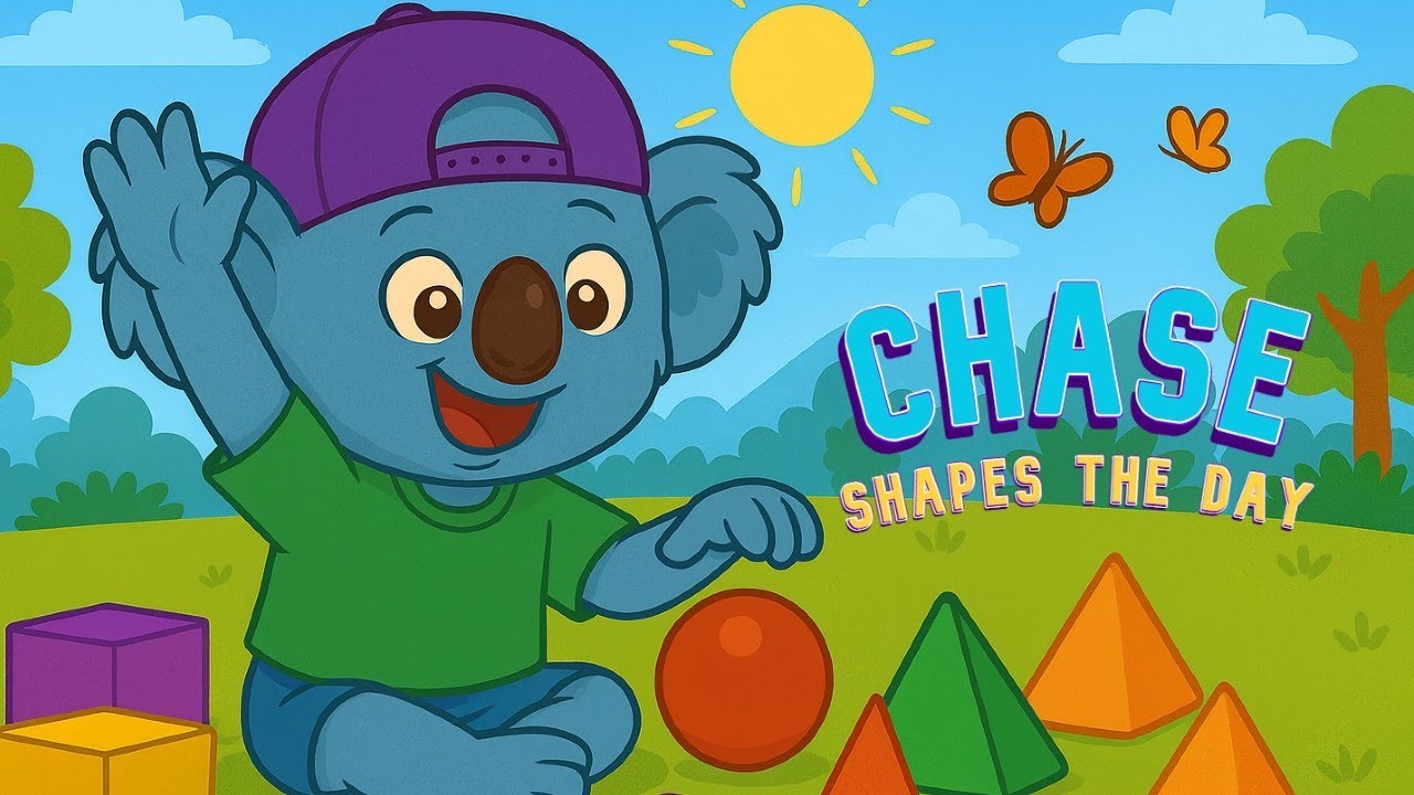 Chase Shapes the Day | Learn About Flat and 3D Shapes | Kids Storybook ...