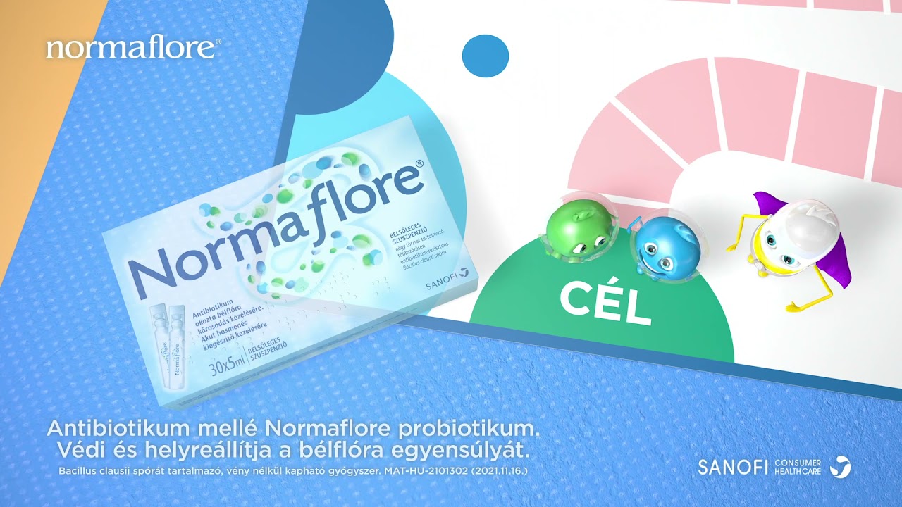 Antibiotikum mellé gyermekednek válaszd a Normaflore probiotikumot ...