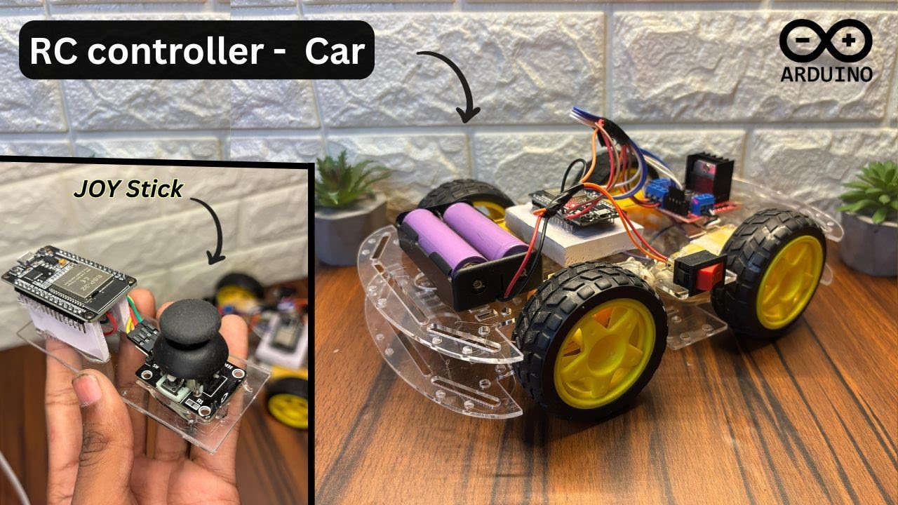 "DIY ESP32 Wireless RC Car | Joystick Controlled Without Wi-Fi or ...