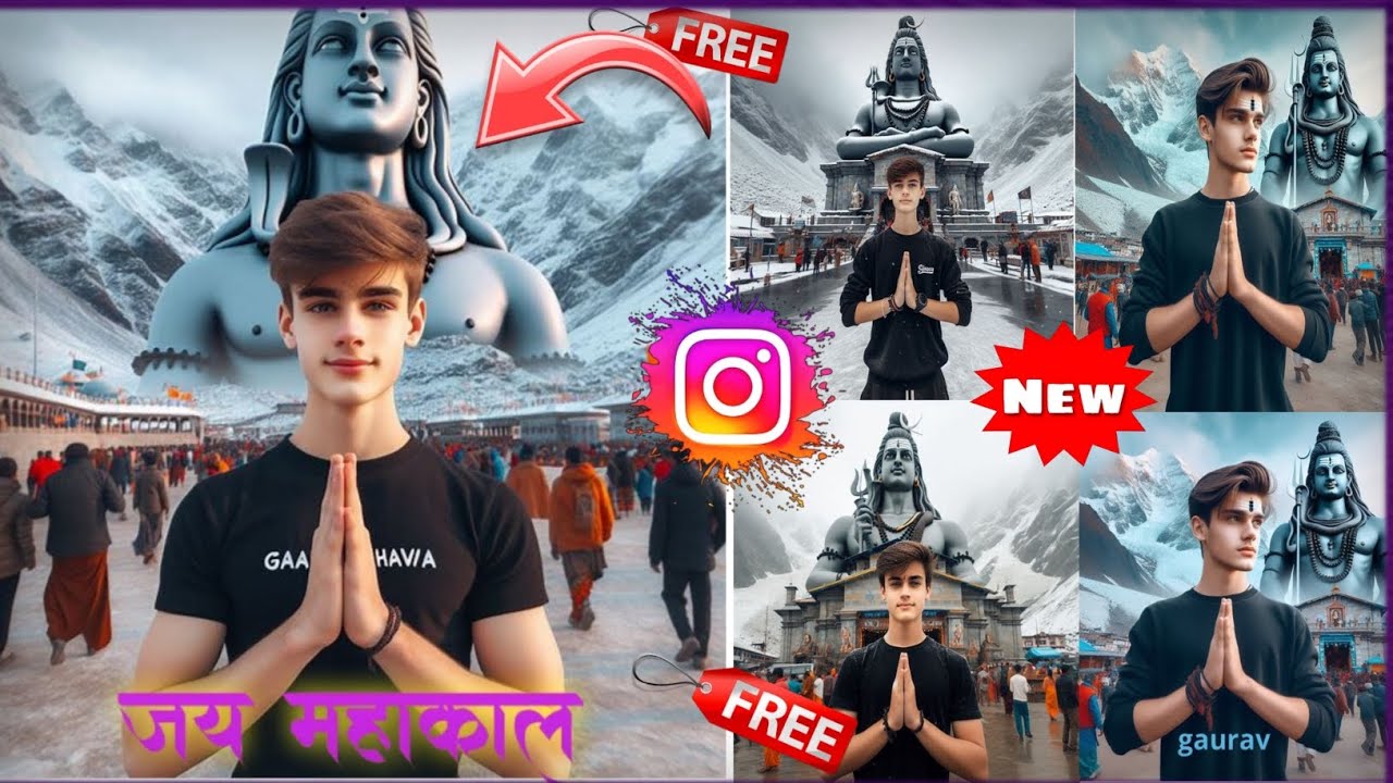 Shiv ji New Instagram TRENDING AI Photo Editing | Mahashivratri Al ...