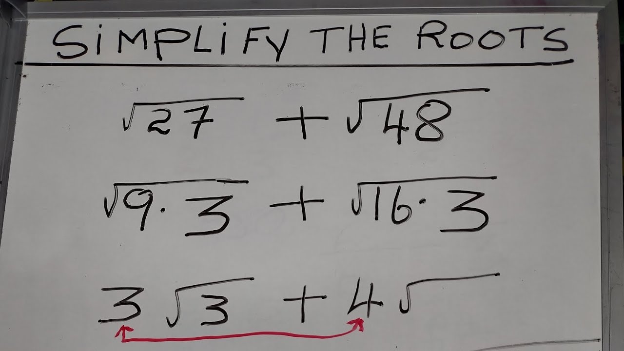 Simplify the Roots - YouTube