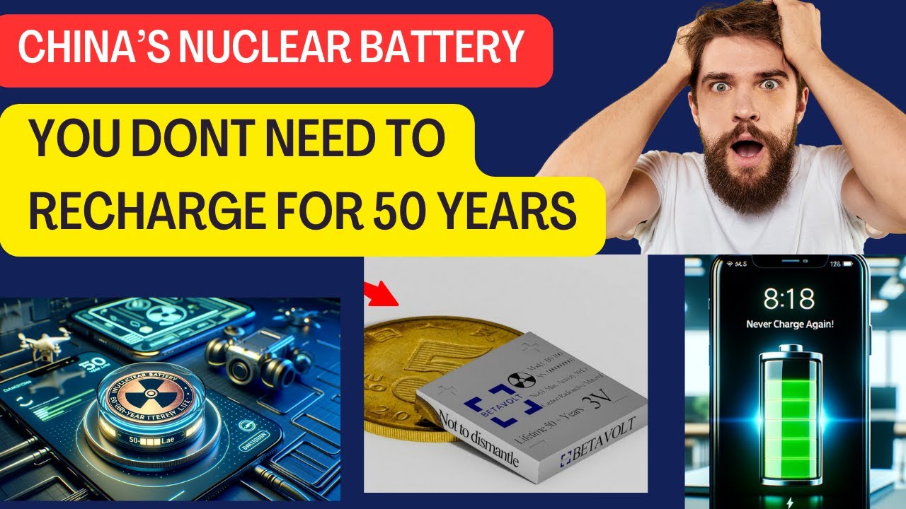 BV100 Nuclear Battery This Smaller than a coin Battery Will Last 50