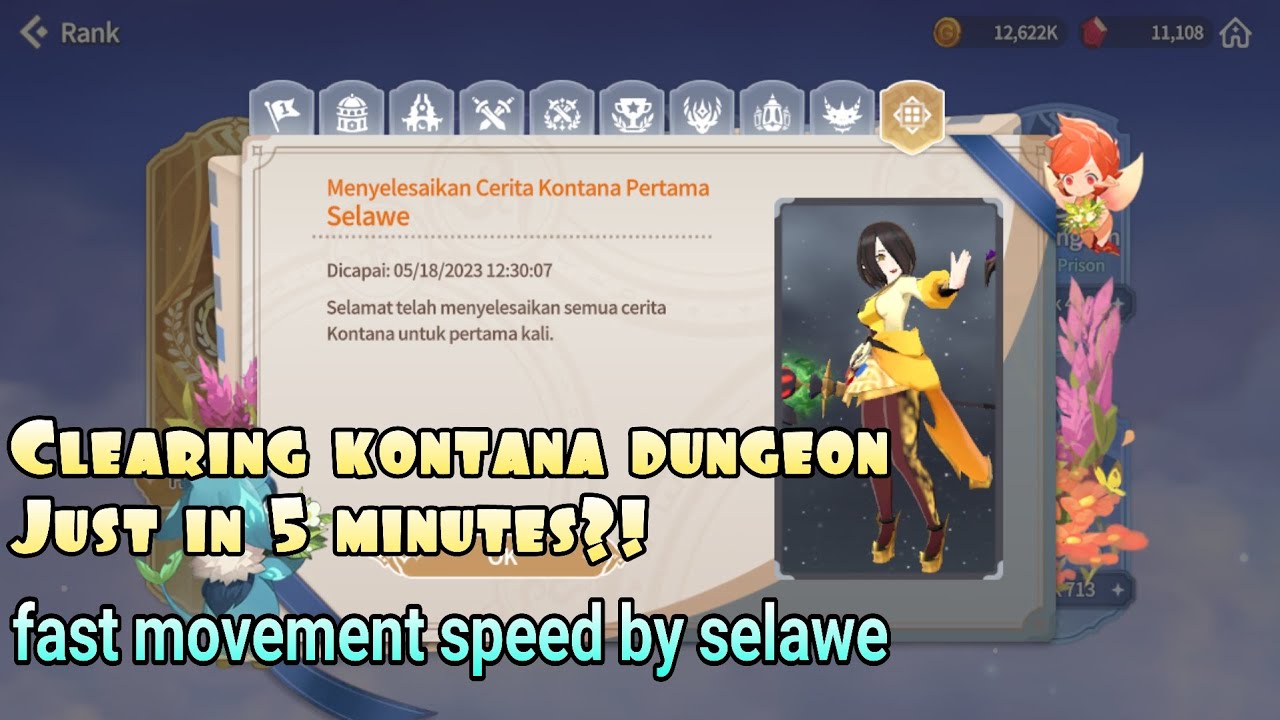 MUST SEE!!WALKTHROUGH SPEEDRUNER (how to clear kontana story dungeon ...