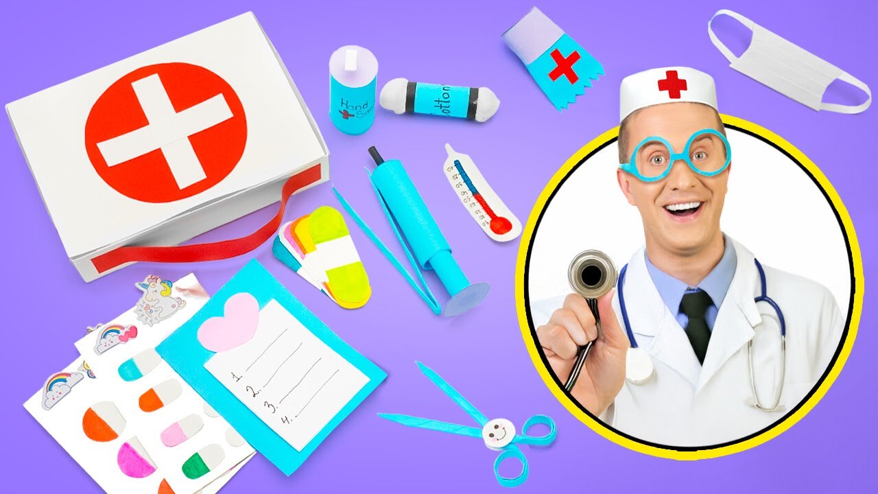 Let's Create Doctor's Kit and Play Pretend Doctor | Fun for Kids with ...