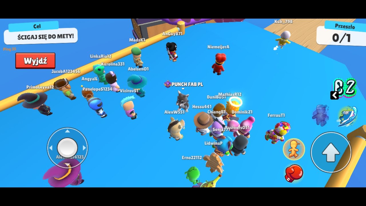 I play Block Dash Rush and i trick shot - YouTube