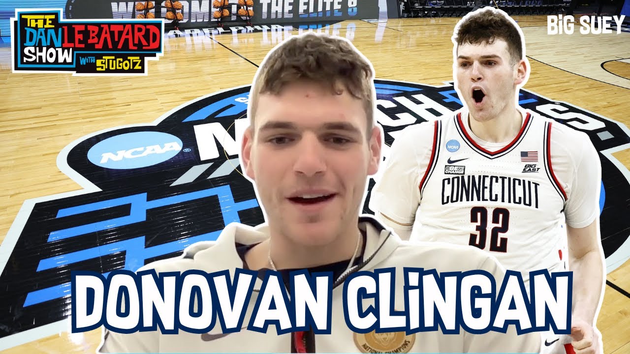 Donovan Clingan on UCONN's DOMINANT Tourney Run, Uncomfortable Bus ...