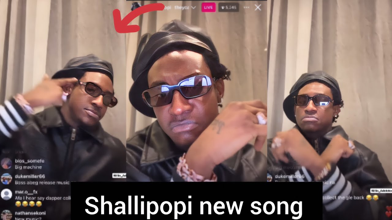 Shallipopi drops new music snippet while in live video - YouTube