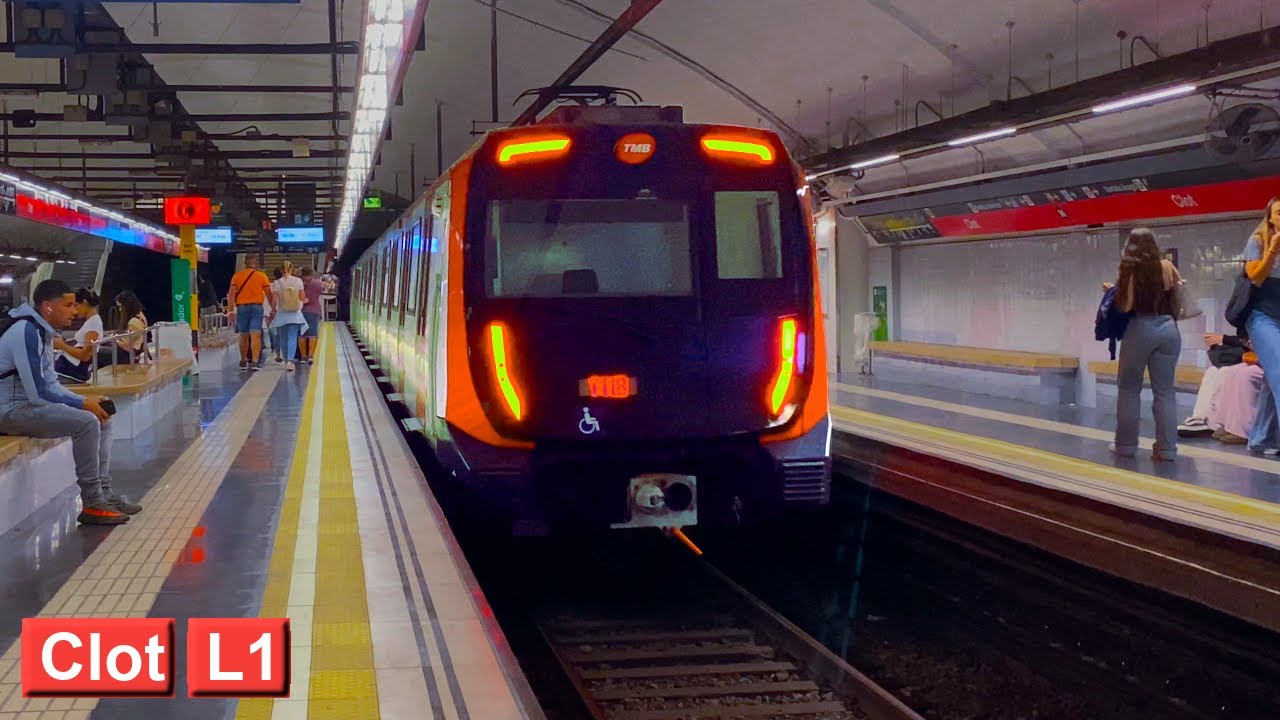 Clot L1 : Metro de Barcelona ( TMB 8000 - 6000 ) - YouTube