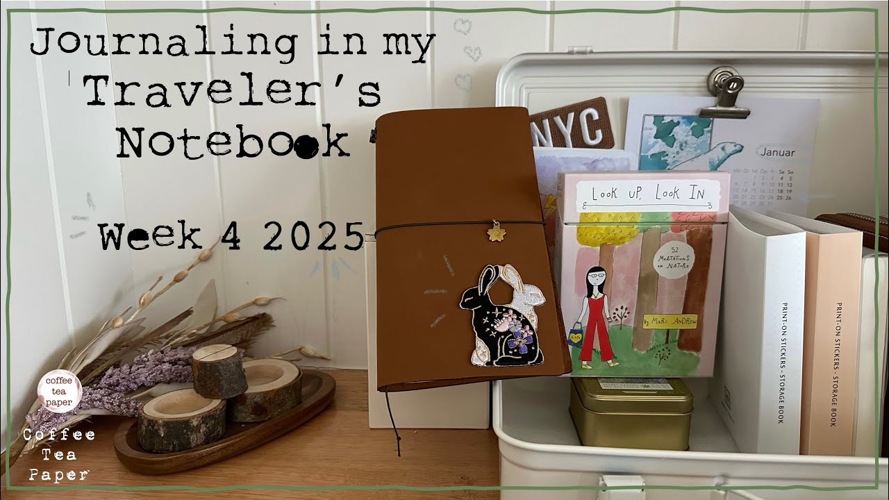 Traveler's Notebook | Wk 4 2025 | 😃 Journal Along with Me 🤭 More ways ...