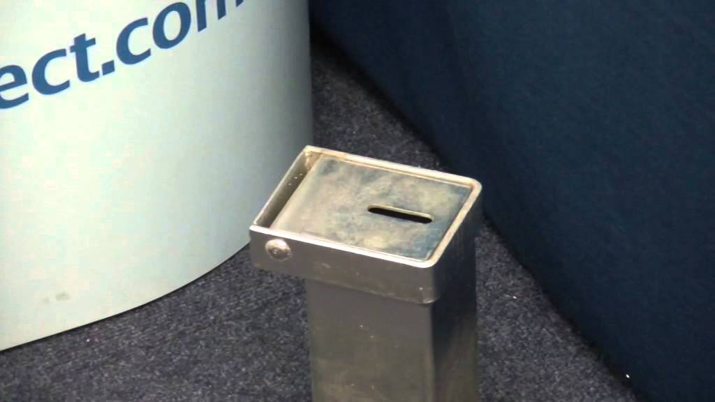 Removable Green Security Post & Twin Chain Eyelets - YouTube