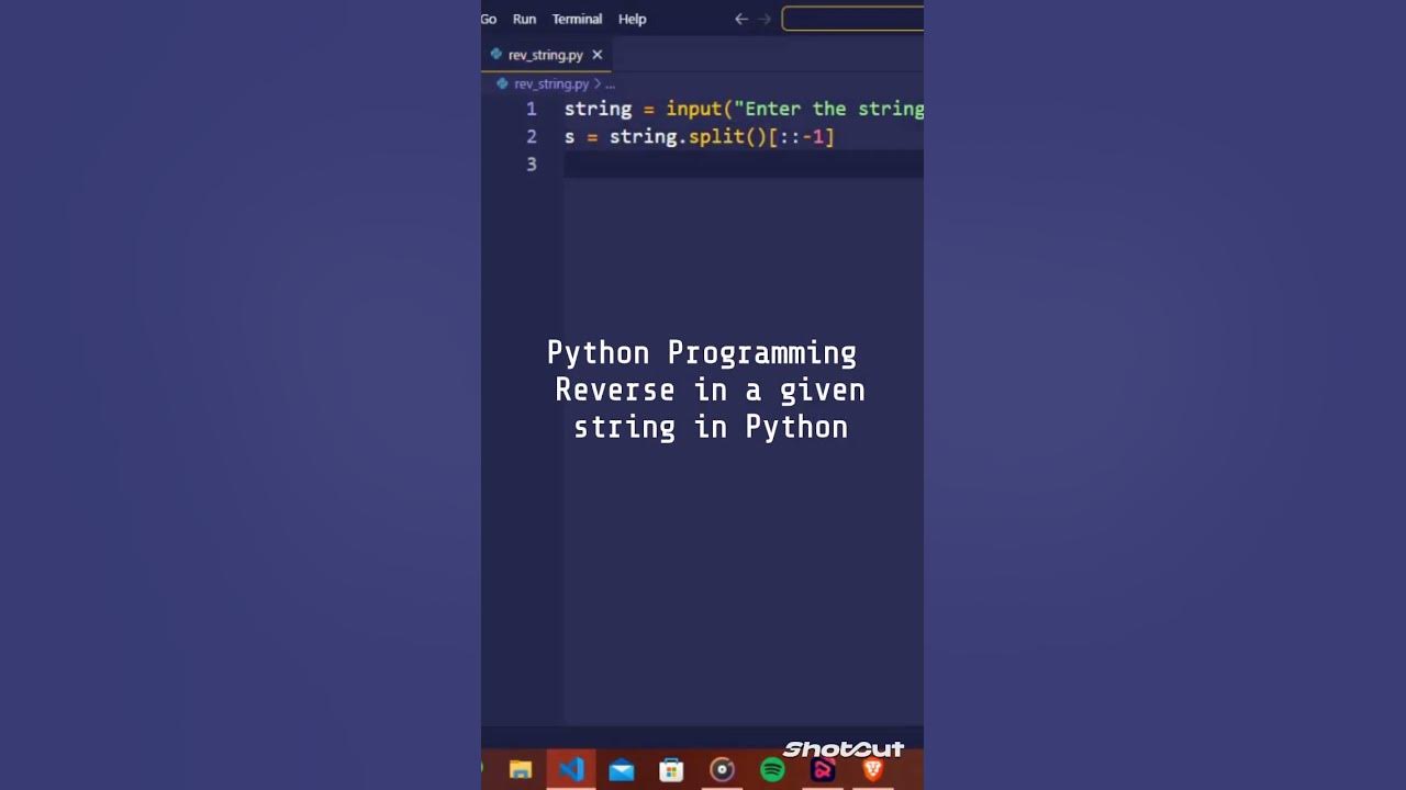 Python Program To Reverse The Each Word Of Stringcodm Educationcodingpythonprogramming