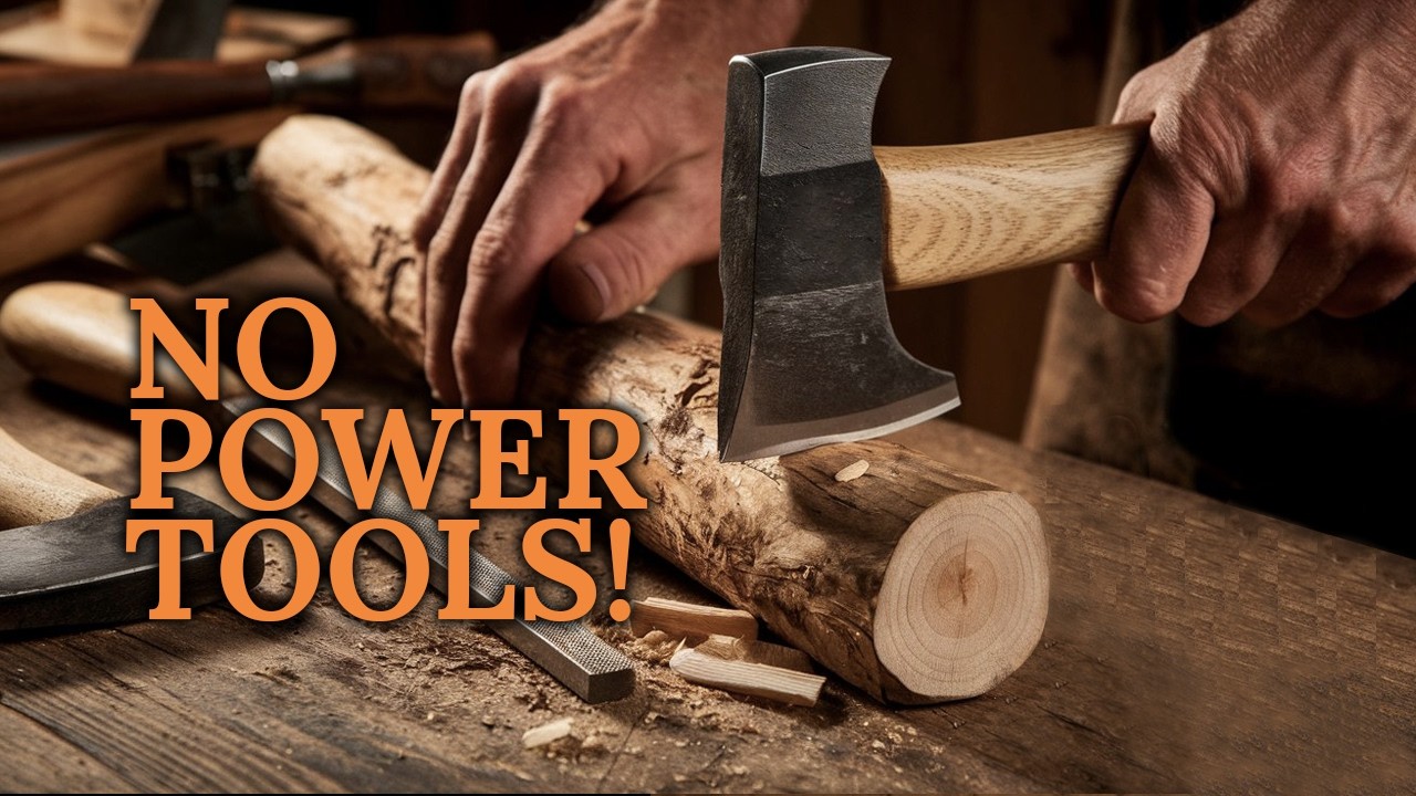 Crafting a Wooden Mallet by Hand, Using Only Three Hand Tools - YouTube