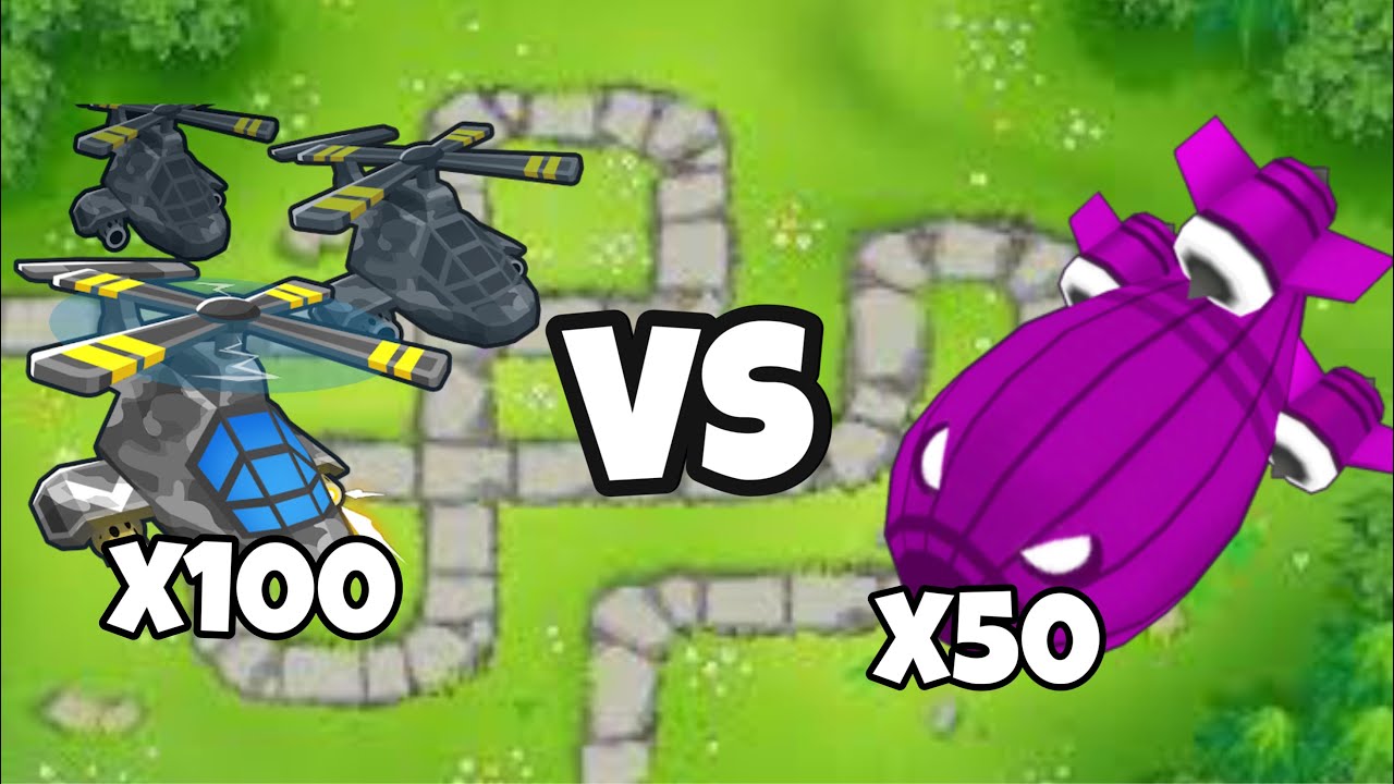 100 Comanches VS 50 Bad bloons (Bloons TD 6) - YouTube