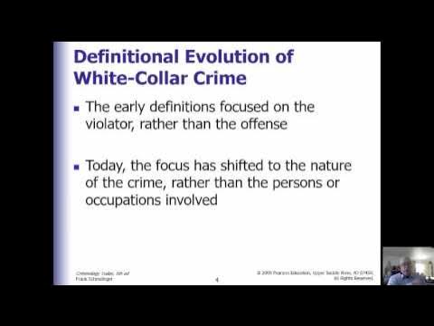 Criminology Week 10 White Collar and Organized Crime - YouTube
