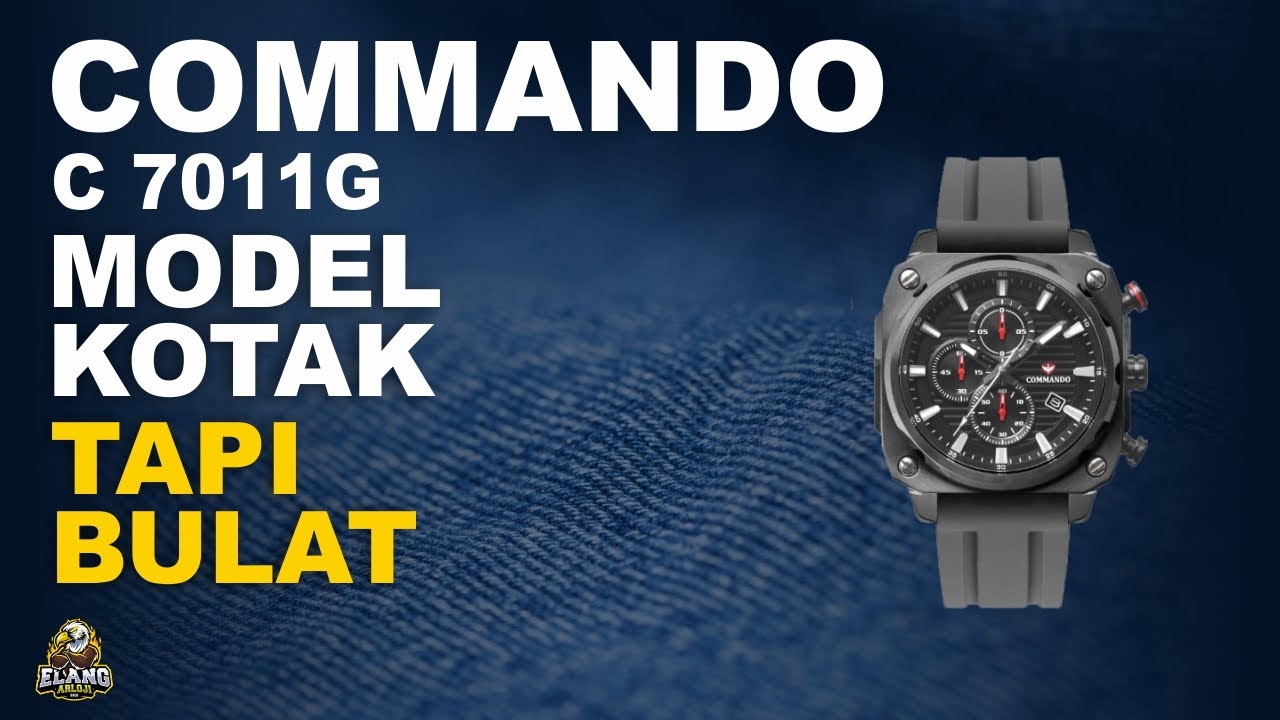 COMMANDO C7011G : JAM TANGAN COMMANDO MODEL KOTAK TAPI BULAT TERBARU ...