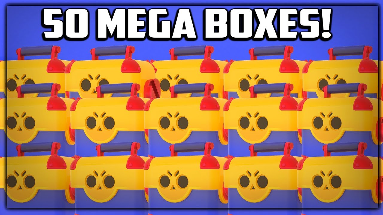 50 MEGA BRAWL BOXES OPENING! 4000 Gems! + Face Reveal Challenge ...