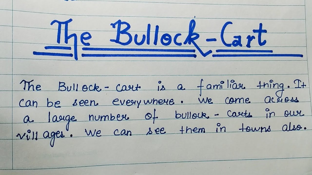 10 lines on Bullock Cart in English|Essay on Bullock Cartin English ...