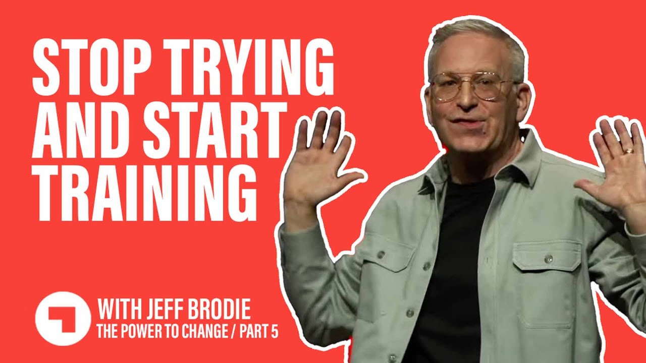 Stop Trying And Start Training - YouTube