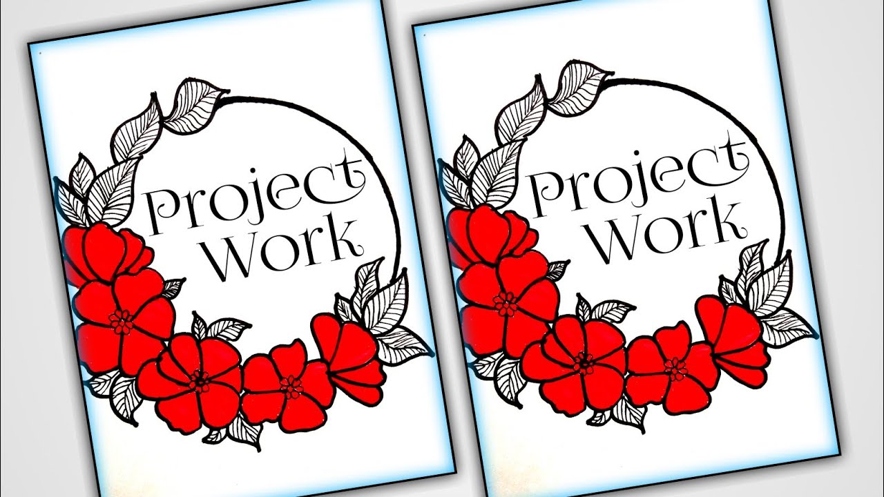 Beautiful front page design/front page design/project work designs ...