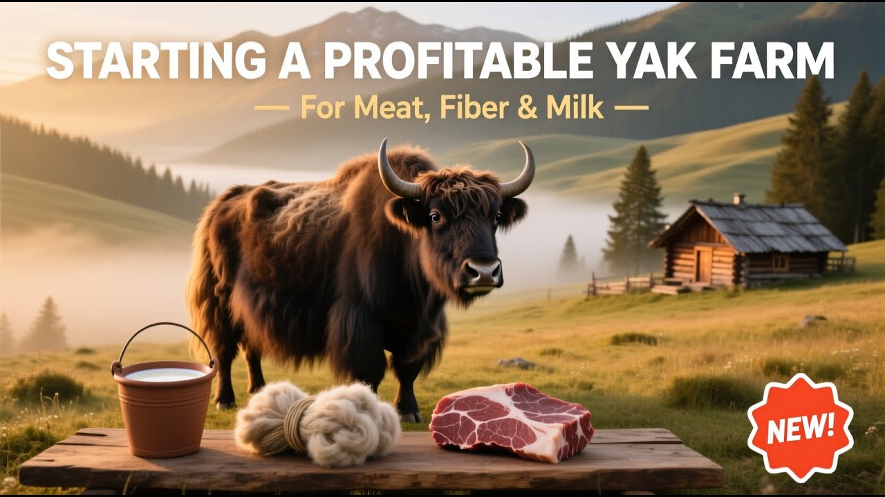 Starting a Profitable Yak Farm For Meat, Fiber, and Milk - YouTube