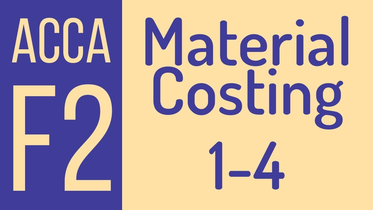 Basics - Material Costing [Eng] - Part 1 of 4 - YouTube