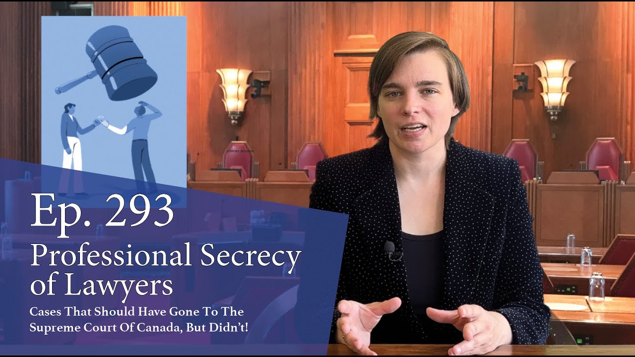 Professional Secrecy of Lawyers: Cases That Should Have Gone to the ...