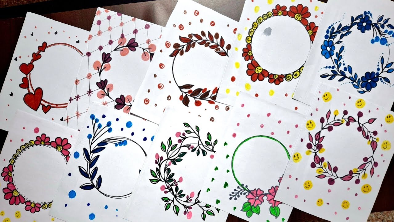 Circle Border Designs /Project Work Designs |Assignment Front Page ...