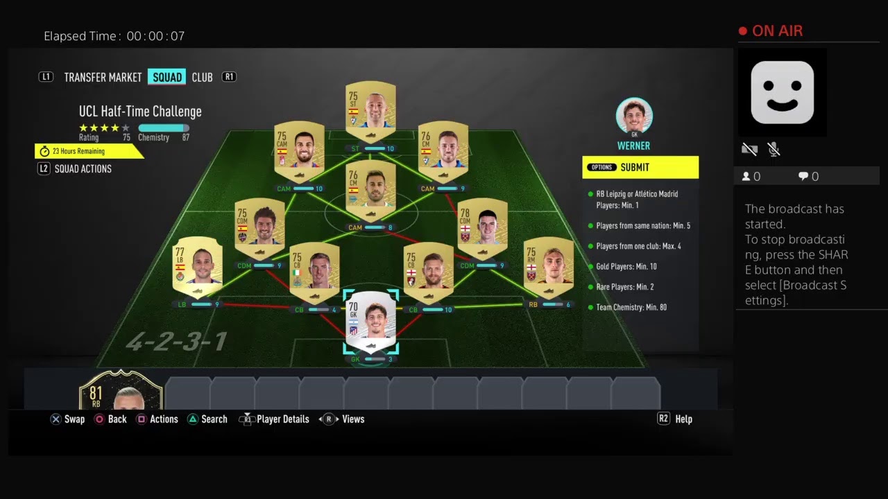 FIFA 20 UCL HALF TIME CHALLENGE SBC - YouTube
